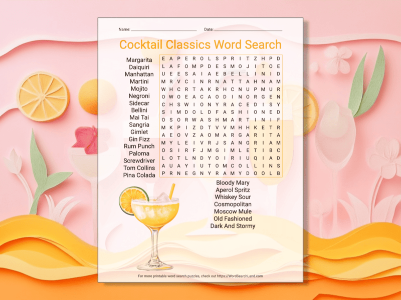Printable & Online Word Search Puzzles - Word Search Land
