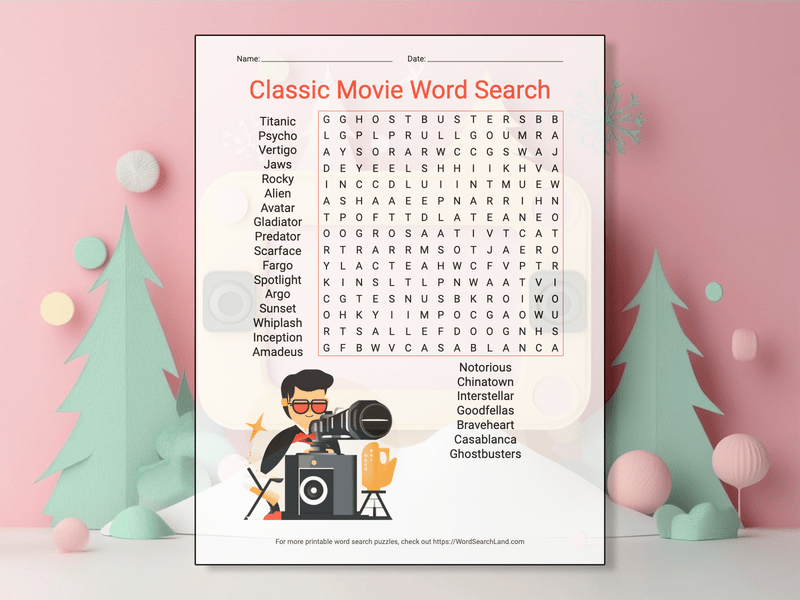 Free Printable Word Search Puzzles - Word Search Land
