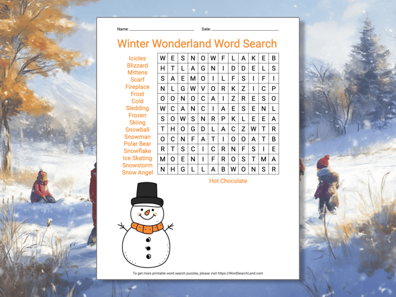 Free Printable Word Search Puzzles - Word Search Land