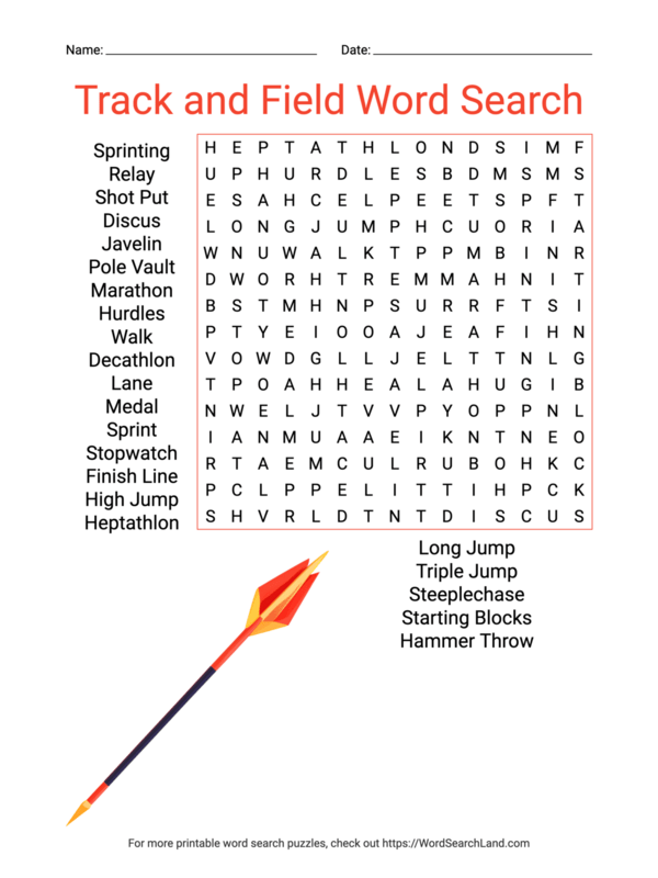 Printable Sports and Games Word Search Puzzles (PDF & PNG) - Word ...